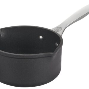 Le Creuset Toughened Nonstick Pro Open Saucepan with Double Pour Spouts, 1.7 qt.