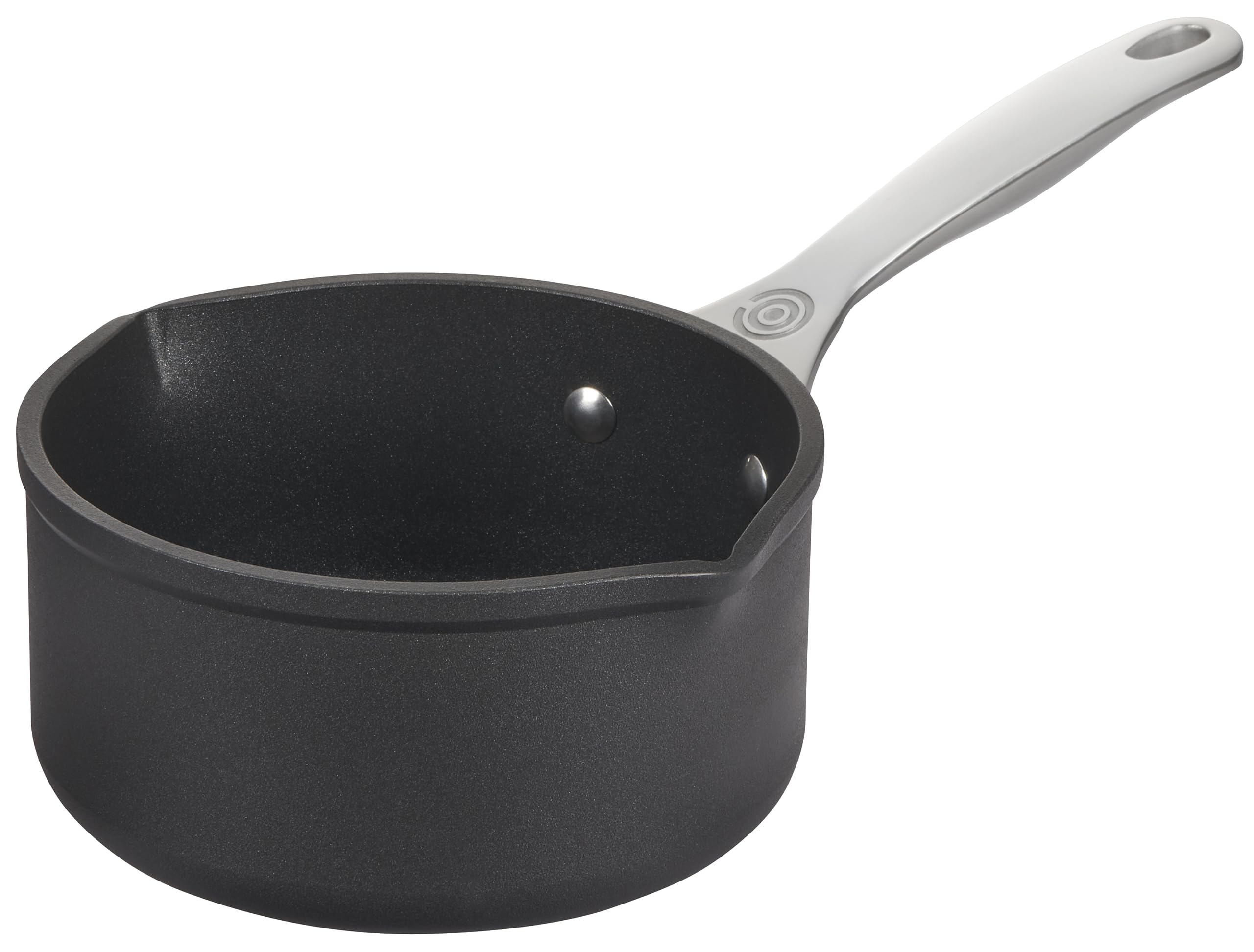 Le Creuset Toughened Nonstick Pro Open Saucepan with Double Pour Spouts, 1.7 qt.