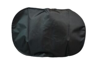 ophthalmic black universal phoropter refractor protective dust cover nylon zipper 19" l x 13" w