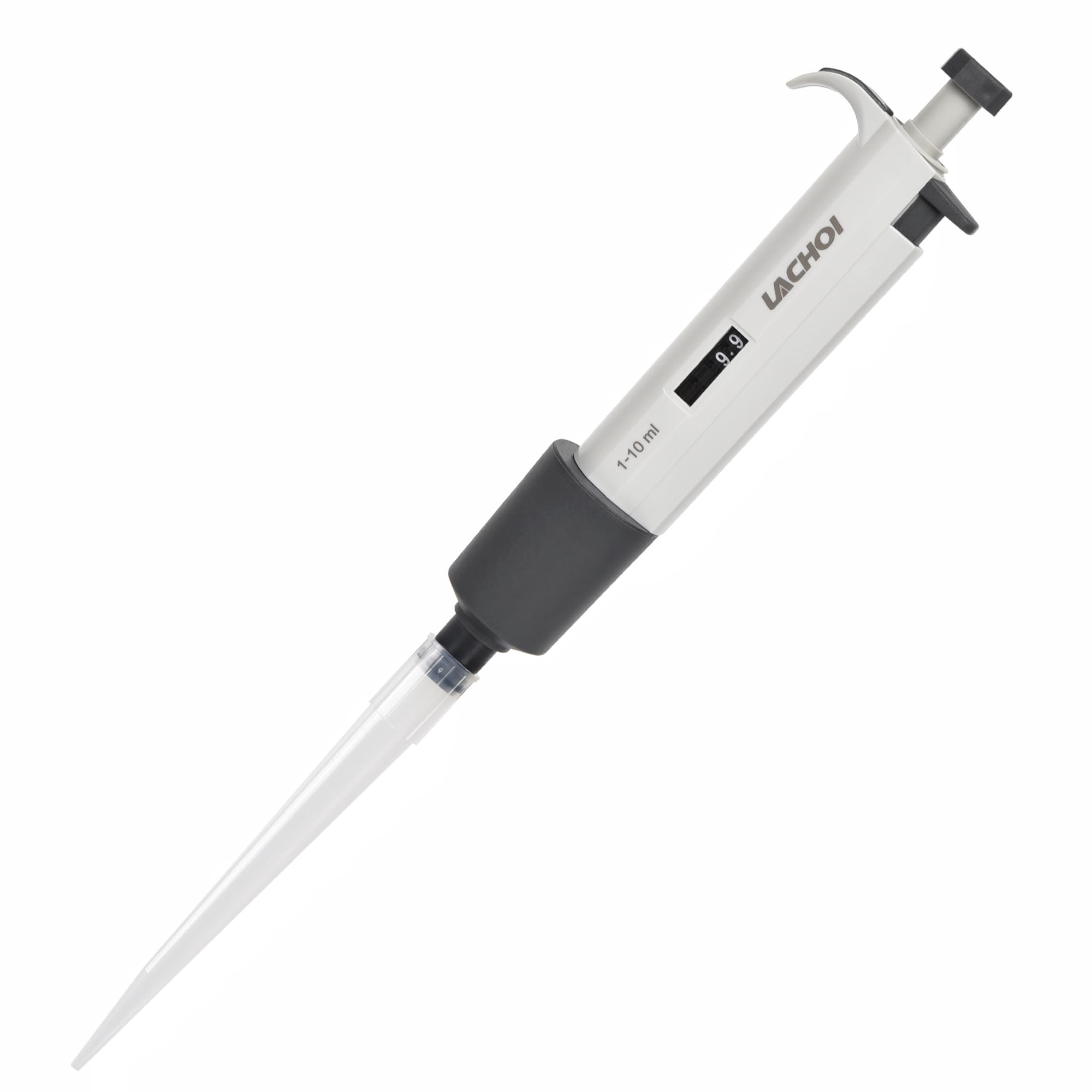 LACHOI Lab Single Channel Pipettor Adjustable Variable Volume,1-10ml High Accurate Micropipette for Laboratory