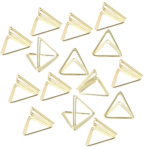 20 Pcs Place Card Holder Triangle Shape Name Cards Picture Holders Photo Picture Stand Table Number Clip Holder for Wedding, Party, Office