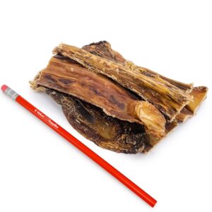 ValueBull Beef Jerky Gullet Sticks for Dogs, 1 Pound - Premium Dog Taffy Chews, Healthy Joint Glucosamine Jerky, Puppy Teething Treat, Beef Esophagus Dog Treats, Chondroitin Joint Support