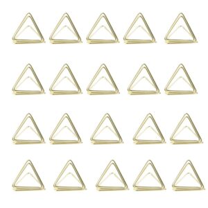 20 pcs place card holder triangle shape name cards picture holders photo picture stand table number clip holder for wedding, party, office