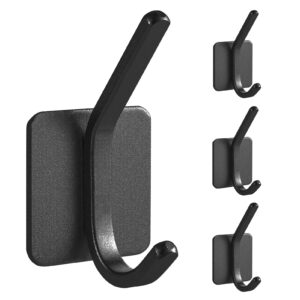 paoli heavy duty self adhesive hooks - sturdy self adhesive hooks for home, school and office easy to fit and remove,with a maximum load capacity of 30lb (4 pc).