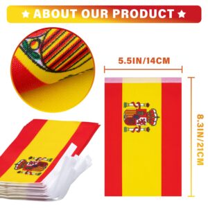 Spain String Flag Pennant Banner, Small Mini Spanish Flags Bunting Banner, National Country Decoration for School, Party, Sports Events, Patriotic Festival, 33 Feet 30 Flags