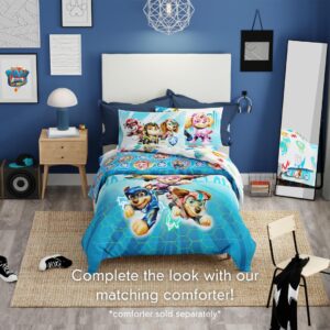 Franco Paw Patrol 2 The Movie Bedding Super Soft Microfiber 4 Piece Full Size Sheet Set, (Official Licensed Product)