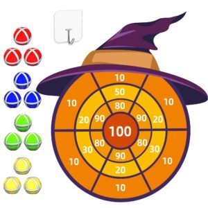 30” halloween decorations witch hat party favor, large halloween toys kids dart board game, halloween party supplies indoor outdoor decor, stocking stuffers christmas birthday gifts for boys girls