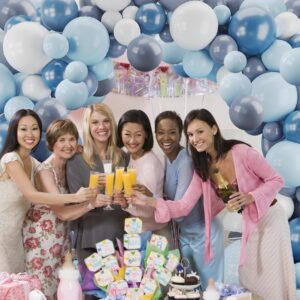 Dusty Blue Balloon Arch Garland Kit-143Pcs Macaron Gray Blue Balloons for Birthday Bridal Shower Christmas Reunion Party Wedding Decoration