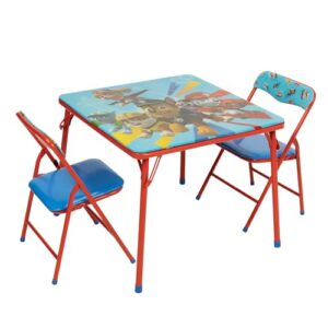 Paw Patrol Kids Table & Chairs Set for Kid and Toddler 36 Months Up to 7 Years, Includes: 1 Table (24" L x 24" W x 20" H), 2 Chairs (13" L x 13.5" W x 21" H) Weight Limit: 70 lb