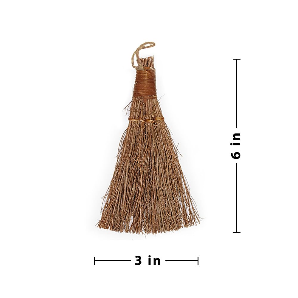 Cinnamon Scented Broom (6-Pack) - 6" Heather Broom - Holiday Decor