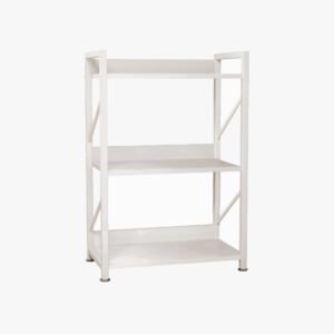 FUTRWORE Small Bookshelf for Small Spaces,Modern 3 Tier Bookcase Night Stand, Narrow Book Shelf Organizer, Small Shelf Open Display Rack for Bedroom, Living Room, Home Office(White)