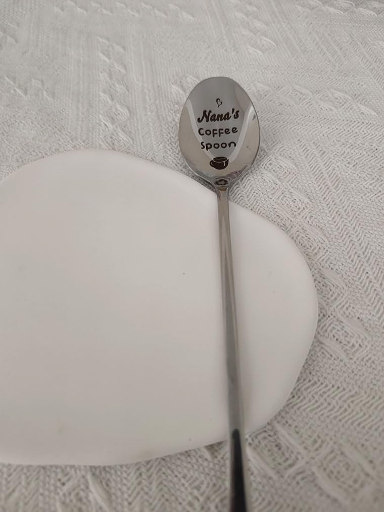 Gift for Nana from Granddaughter Grandson Funny Nana's Coffee Spoon for Grandma Nana Coffee Tea Lover Gifts Spoon for Nana Grandmother Christmas Gifts Stainless Steel Spoons