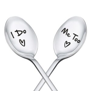 wedding anniversary engagement gift spoons for couple gifts for him and her husband and wife gifts for couples set tea coffee spoon boyfriend girlfriend birthday christmas valentines day gifts for bf