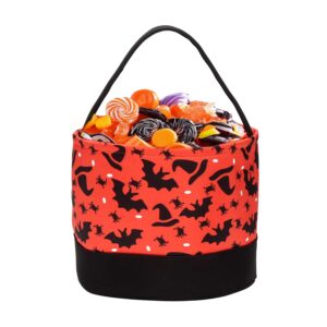 pkonewno halloween candy buckets bag halloween candy basket halloween trick or treat bags tote gift bags