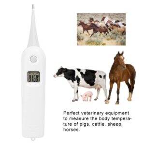 Pet Thermometer, Veterinary Electronic Pigs Cattle Sheep Dog Digital Aquarium Animal Accurate Temperature Readings with Waterproof Flexible Round Tip for Dogs Horse Cats Pigs Sheep Livestock