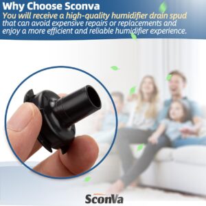 Sconva 4223 Drain Spud Compatible with Aprilaire Humidifier Models 500, 500A, 500M, 550, 560, 600, 600A, 600M Humidifier Parts & Accessories