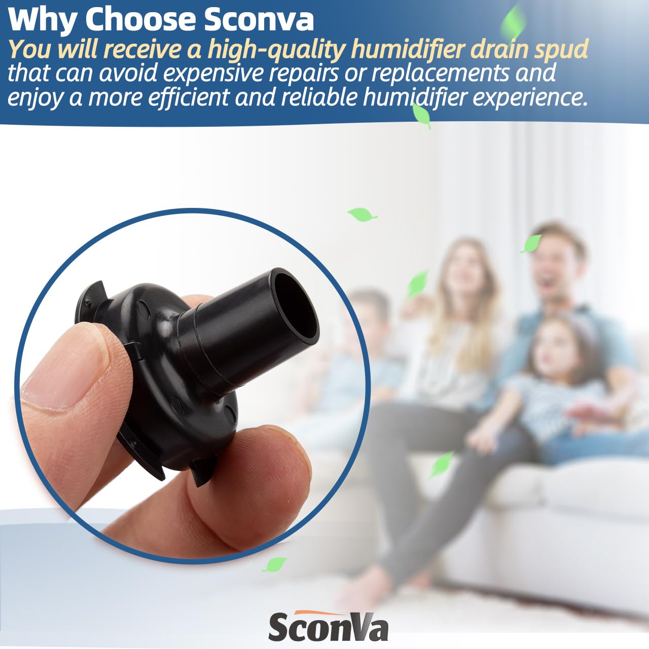 Sconva 4223 Drain Spud Compatible with Aprilaire Humidifier Models 500, 500A, 500M, 550, 560, 600, 600A, 600M Humidifier Parts & Accessories