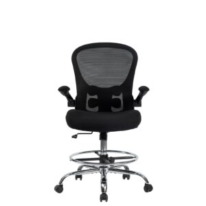 tllmoon classroom chair ergonomic mesh office chair with 2d armrests,up&down/front&rear lumbar support swivel high back computer chair with adjustable flip-up armrests.