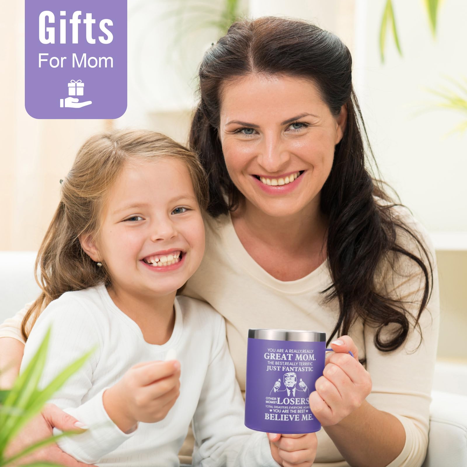 NOWWISH Christmas Gifts for Mom, Women, Wife - Gifts for Mom from Daughter, Son - Birthday Gifts for Mom, Mother - Mom Birthday Gifts - Mom Christmas Gifts - 14 Oz Mug, Purple