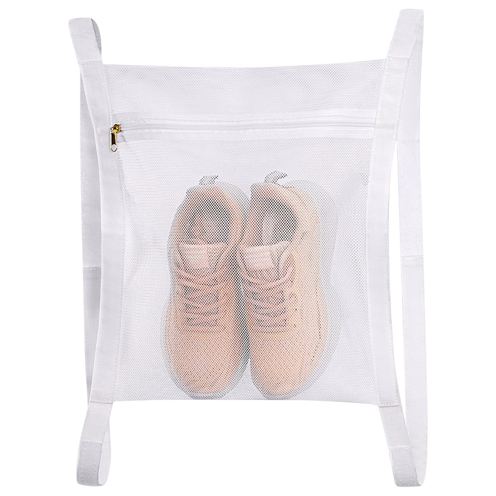 KASCLINO Sneaker Washing Machine Bag, Laundry Dryering Net Bag for Shoes Portable Sneaker Mesh Washing Bag with Elastic Strap Zip Closure for Boost Slipper Shoes