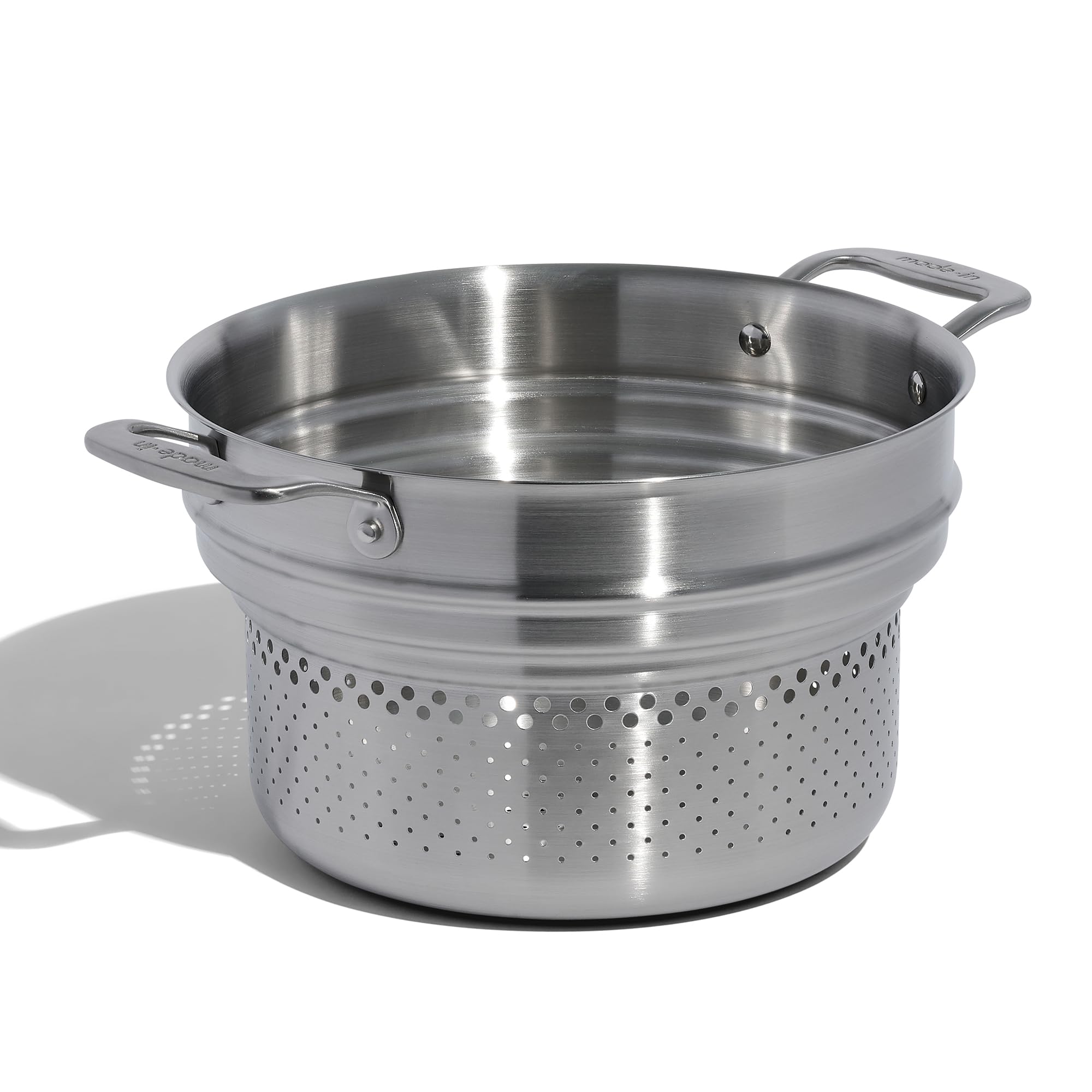 Made In Cookware - Stainless Steel Pasta Insert - Premium Stainless Steel - Professional Cookware - Crafted in Thailand - Fits 6 and 8 QT Stock Pots