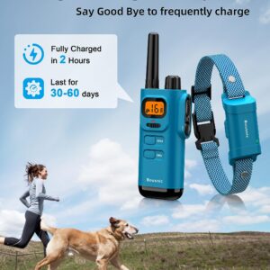 Bousnic Dog Shock Collar with Remote - [New Edition] 4000FT Dog Training Collar for Large Medium Small Dogs (8-120lbs) Waterproof E Collar with Beep, Vibration, Safe Shock