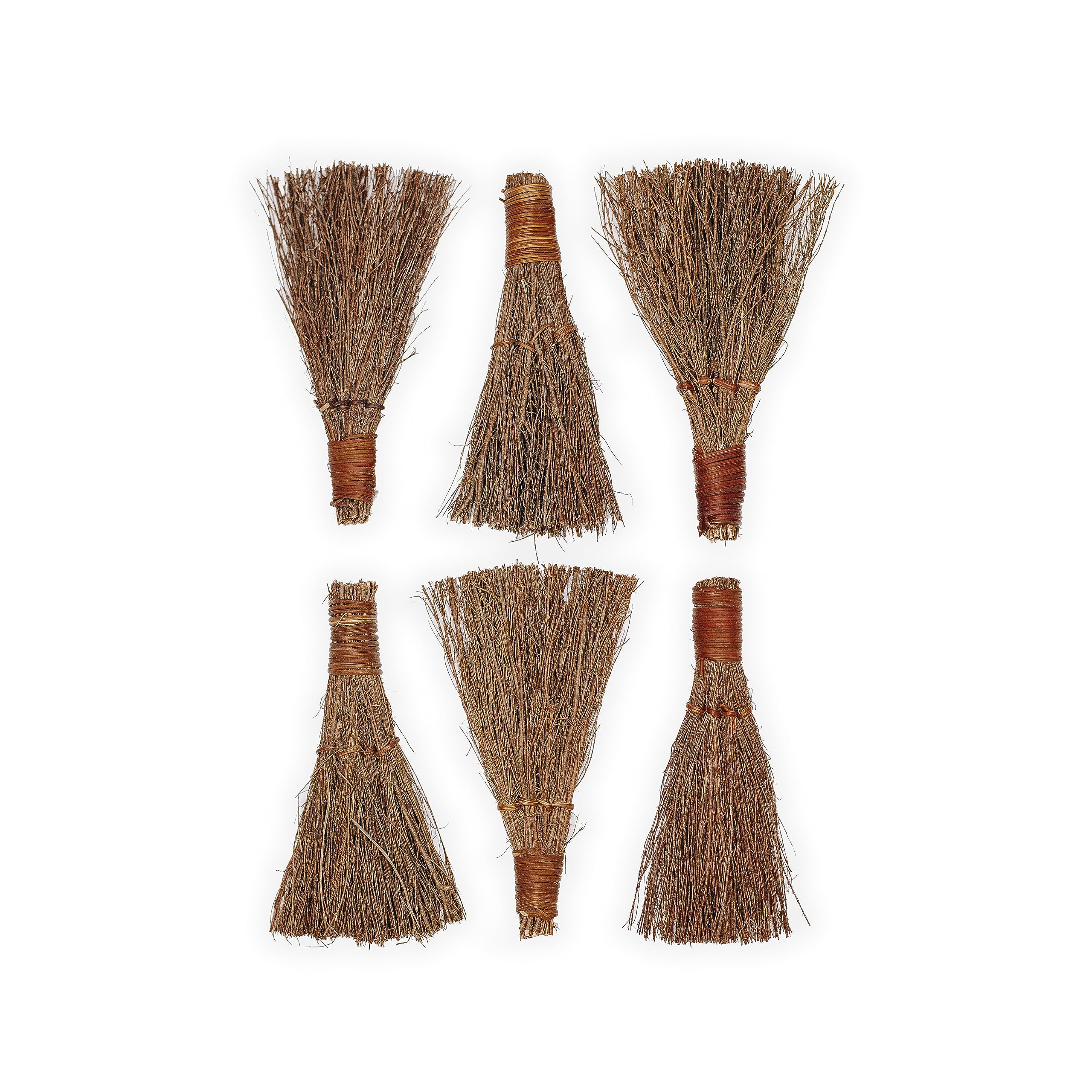 Apple Splendor Scented Broom (6-Pack) - 6" Heather Broom - Holiday Decor