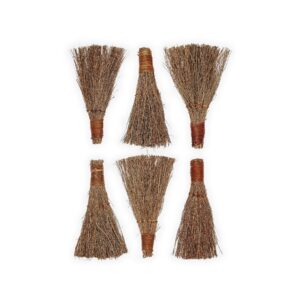 cinnamon scented broom (6-pack) - 6" heather broom - holiday decor