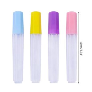 4pcs Clear Plastic Embroidery Felting Sewing Container Pin Needle Storage Tubes Bottle Holder Knitting Needle for Case Box Sewing Container