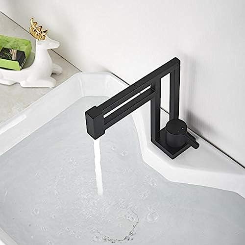 Faucets Bath Basin Sink Mixer Taps Brass Bathroom Taps Square Vessel Sink Faucet Black Basin Mixer Cold Hot Water