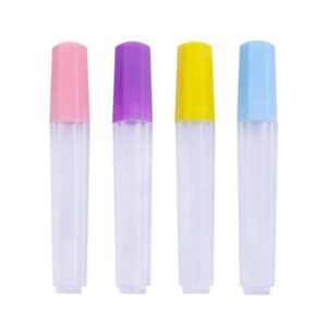 4pcs clear plastic embroidery felting sewing container pin needle storage tubes bottle holder knitting needle for case box sewing container