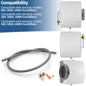 Sconva 4335 Feed Tube Assembly with Compression Sleeve & Nut Compatible with Aprilaire Humidifier Models 400, 500, 600 Series Humidifier Parts & Accessories