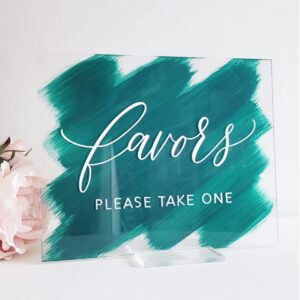 8x10 Inch Clear Acrylic Sign Blank- 5 Pack Acrylic Blank Signs Acrylic Wedding Sign, DIY Clear Acrylic Sign 8x10 Acrylic Sheet 1/8 inch Thick for Wedding Sign, Acrylic Table Sign for Party Events