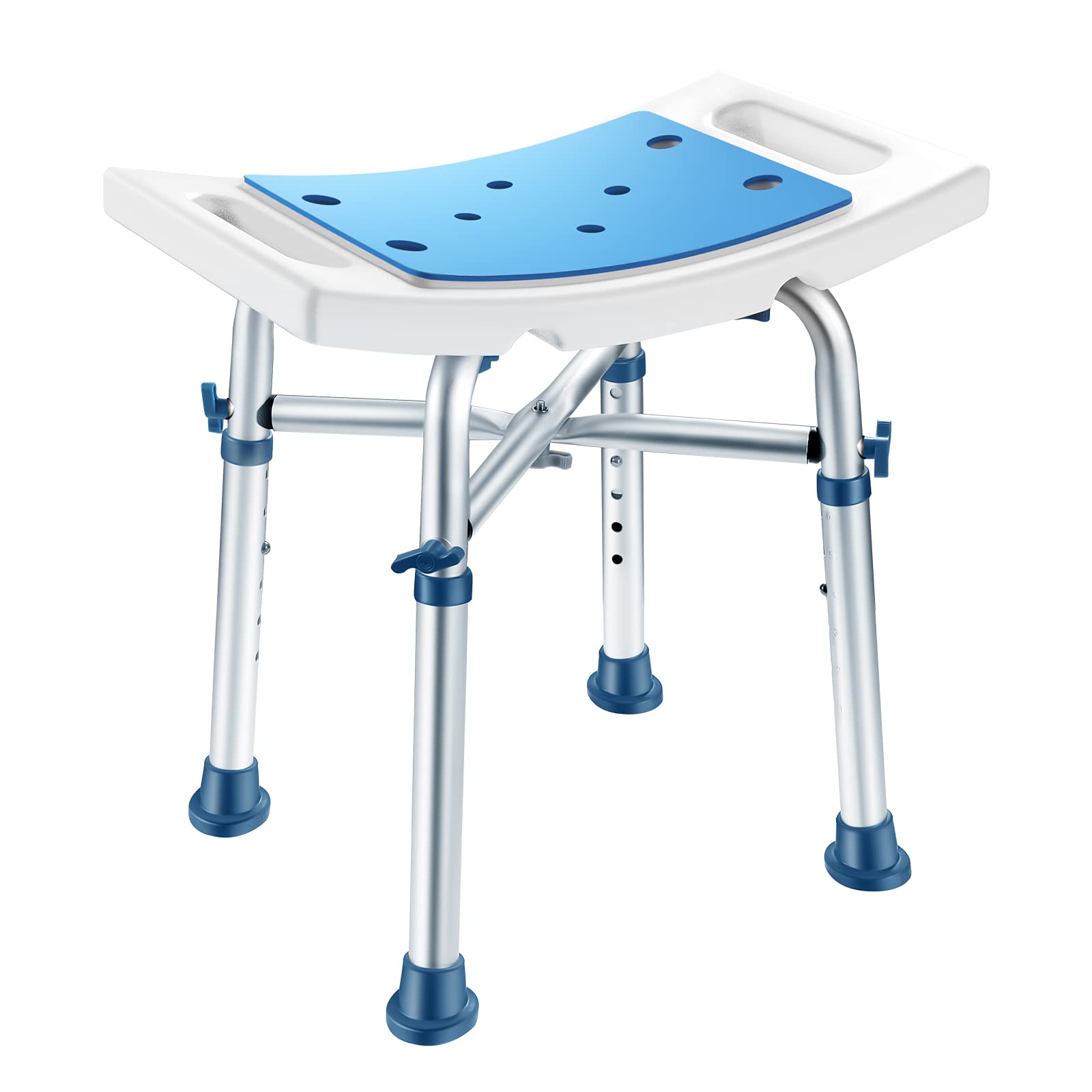 Aliseniors Step Stool with Handle & Shower Chair - Medical Foot Stool, Bath Seat - Fit for Adult, Seniors, Handicap Holds up to 350 lbs