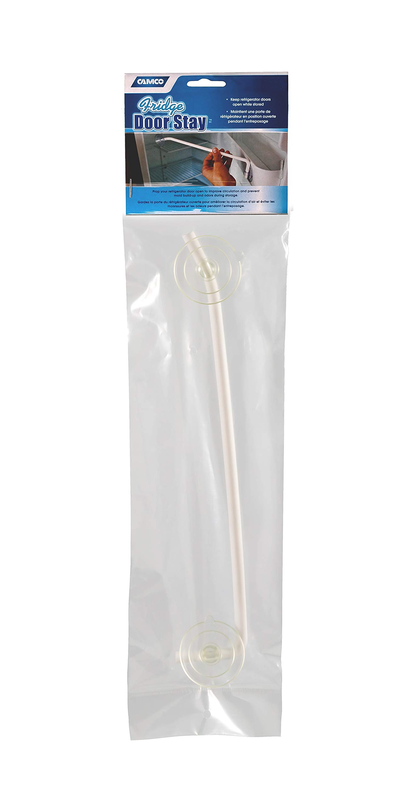 Camco 45641 Refrigerator Door Stay (White) (Pack of 2)