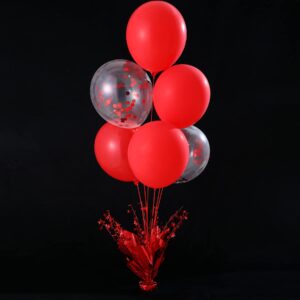 Besutolife 2 Sets Red Balloon Centerpieces for Tables, Balloons Stand Kit Red Party Decorations for Birthday Party Wedding Bridal Shower Anniversary