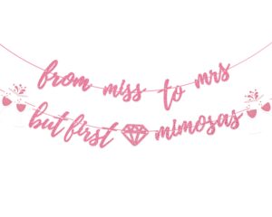 bachelorette party decorations, but first mimosas banner bridal shower decorations rose gold mimosa bar sign banner party decorations birthday wedding centerpieces