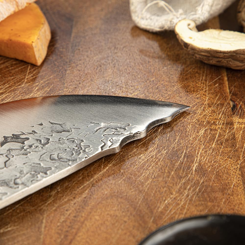 Seido Knives Nikuya Butcher Knife - 5Cr15mov High-Carbon Stainless Steel Precision Butcher Knife with Elegant Design