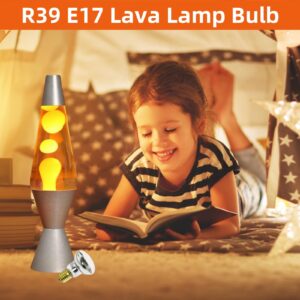 Kanlpeia 2 Pack Lava Lamp Bulb R39 E17 25W Reflector Bulbs for Bedroom and Office 120v Lava Lamp Light Bulb Replacement