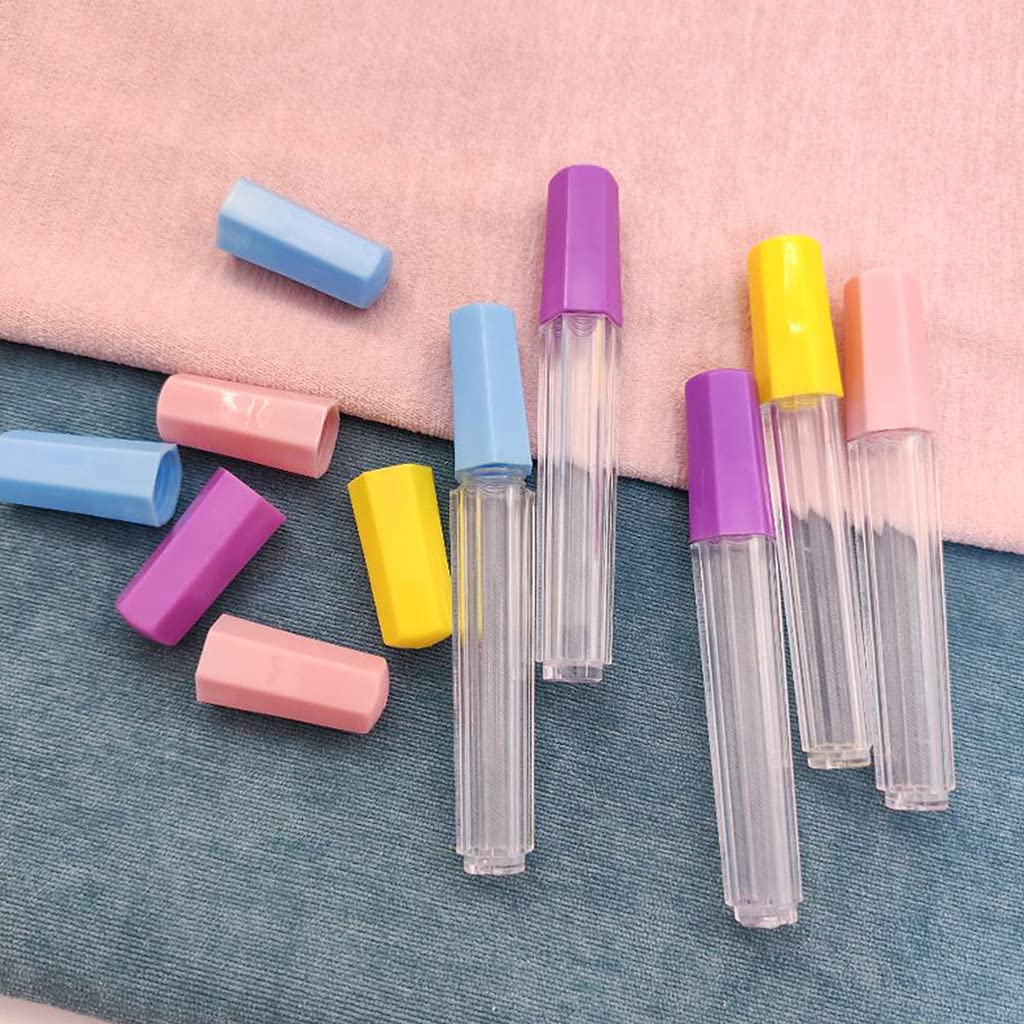 4pcs Clear Plastic Embroidery Felting Sewing Container Pin Needle Storage Tubes Bottle Holder Knitting Needle for Case Box Sewing Container