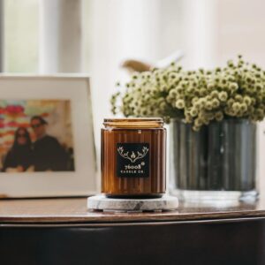 Leather Scented Candle | Fathers Day Gifts from son daughter | Scented Candles For Men | Men Scented Candles | Soy Wax Candles | Housewarming Gifts | Great Gifts for Dad |Masculine Scented Candle