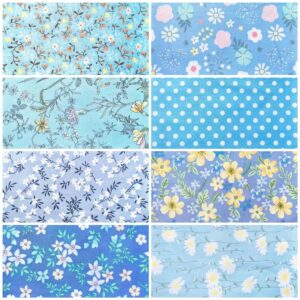 18" x 22" Fat Quarters Fabric Bundles 100% Cotton Quilting Fabric Bundles for Quilt, Sewing Project, Patchwork Precut Quilt Squares