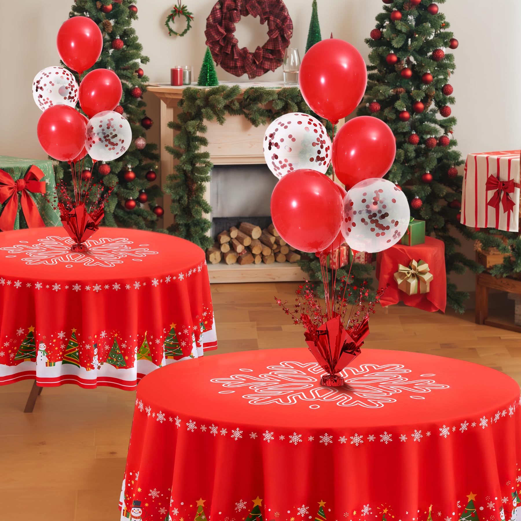 Besutolife 2 Sets Red Balloon Centerpieces for Tables, Balloons Stand Kit Red Party Decorations for Birthday Party Wedding Bridal Shower Anniversary