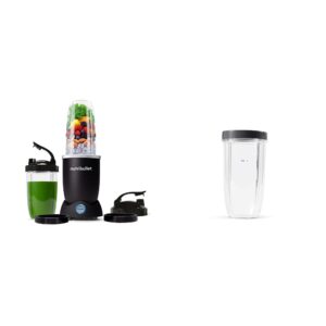 nutribullet® pro+ 1200 watt personal blender with pulse function sku – matte black & 32 ounce colossal cup with standard lip ring