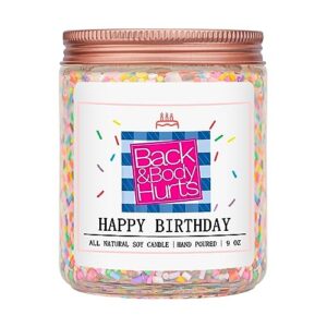 homsolver birthday candles gifts for her and him, birthday gifts for women men, unique best friend birthday gift ideas -happy birthday candles