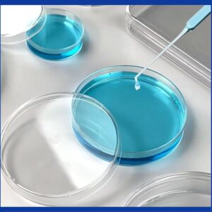 20 Pack Sterile Plastic Petri Dishes with Lid, 90mm Dia x 15mm Deep with 10 Plastic Transfer Pipettes (3ml),for School Lab Petri Plate Dish, Blood Samples, Bacteria, Plant & Seed Cultivation Cell.