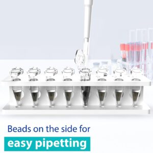 eLabPal Magnetic Bead Rack Separator for DNA/RNA, Magnetic Separation Rack for Biological Sample Purification, Holds 16 Wells of 1.5ml/2ml Centrifuge Tubes