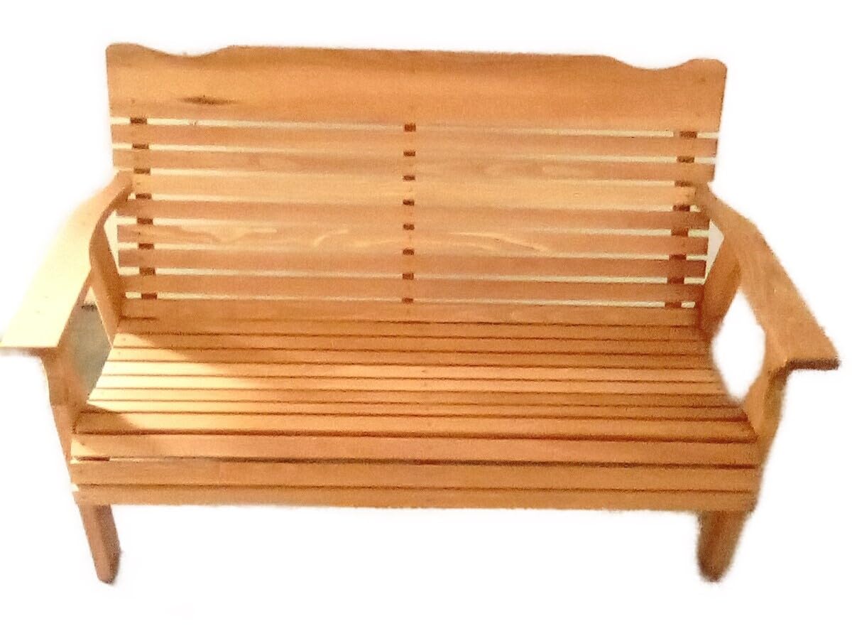 Kilmer Creek 4' Natural Cedar Patio Bench, Amish Crafted