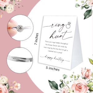 Bridal Shower Ring Game, Ring Hunt Bridal Shower Game 30 fake rings, bridal shower decorations, wedding games, bachelorette party games for guests - RH11