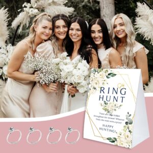 Bridal Shower Ring Game, Ring Hunt Bridal Shower Game 30 fake rings, bridal shower decorations, wedding games, bachelorette party games for guests - RH02